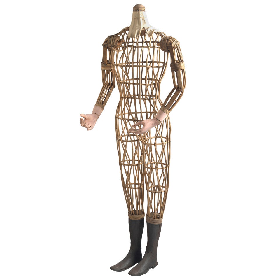 Extraordinary Graphic Vintage Fashion Display Mannequin at 1stDibs