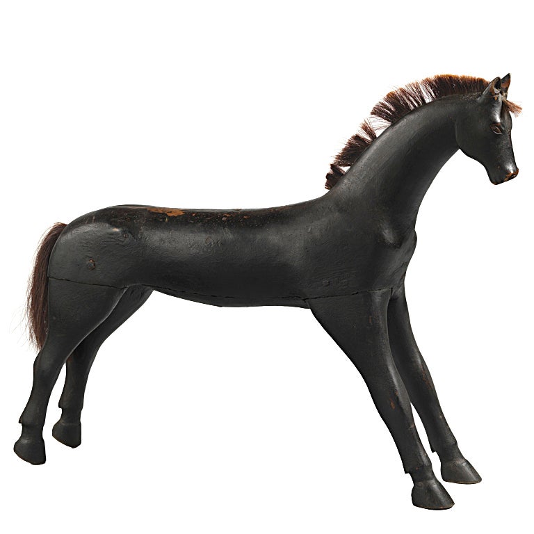 Fine Primitive Standing Horse at 1stDibs