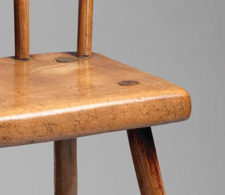Fine Windsor 'Dairy' Back Stool at 1stDibs