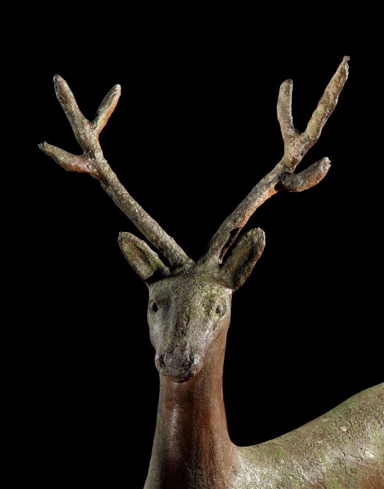 Standing Six Pointed Stag at 1stDibs