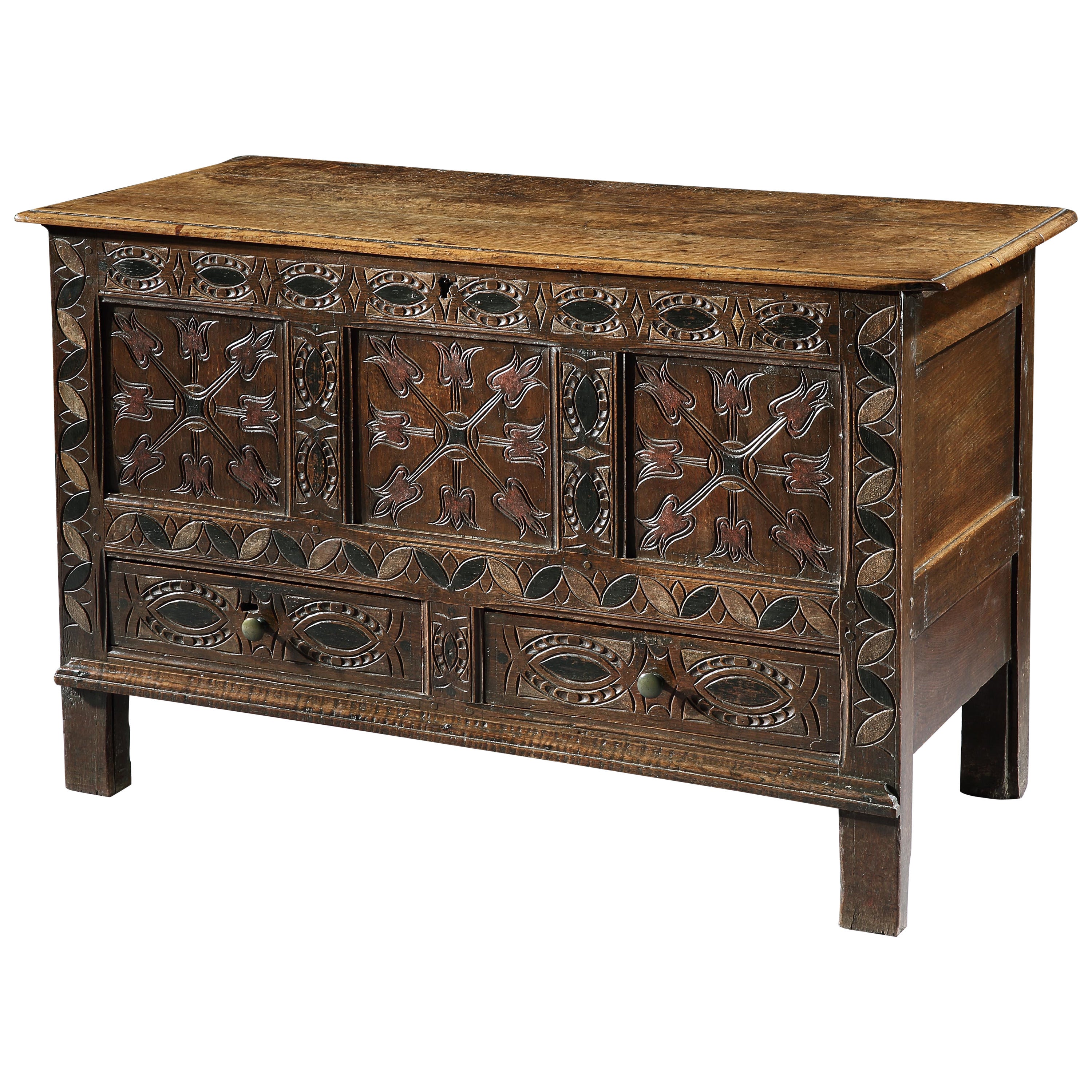 Fine Traditional Dorset Vernacular Dowry Chest at 1stDibs