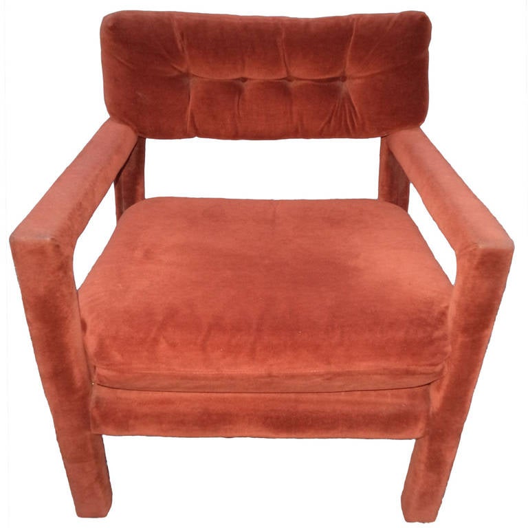 Open Arm Lounge Chair by Milo Baughman for Directional at 1stDibs