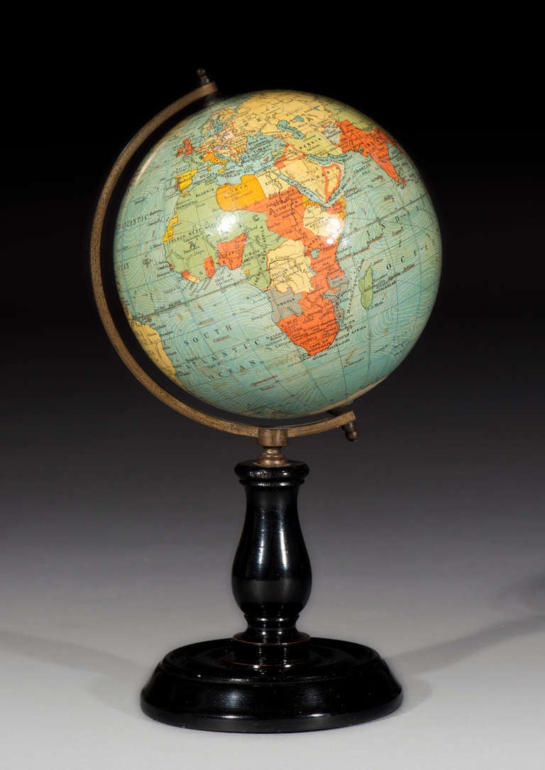 Beautifully Small Terrestrial Globe at 1stDibs