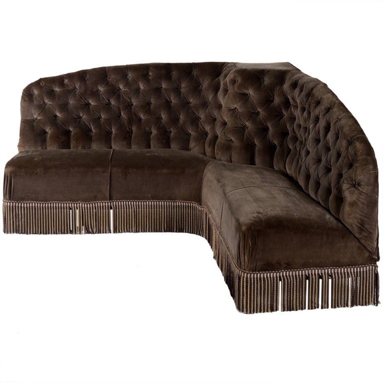 Angular sofa late XIXth Century at 1stDibs