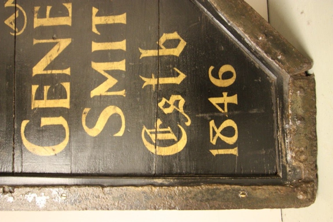 Original Antique Painted Hanging Farrier Sign at 1stDibs