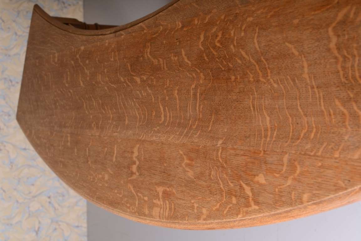 Antique Oak Curved Console Table by Waring and Gillows. at 1stDibs