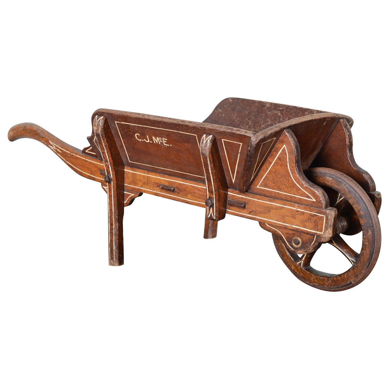 19th Century Antique Library Wheelbarrow in Original Paint at 1stDibs