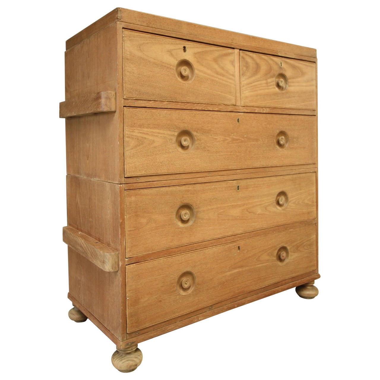 19th Century Antique Ships Chest in Teak For Sale at 1stDibs