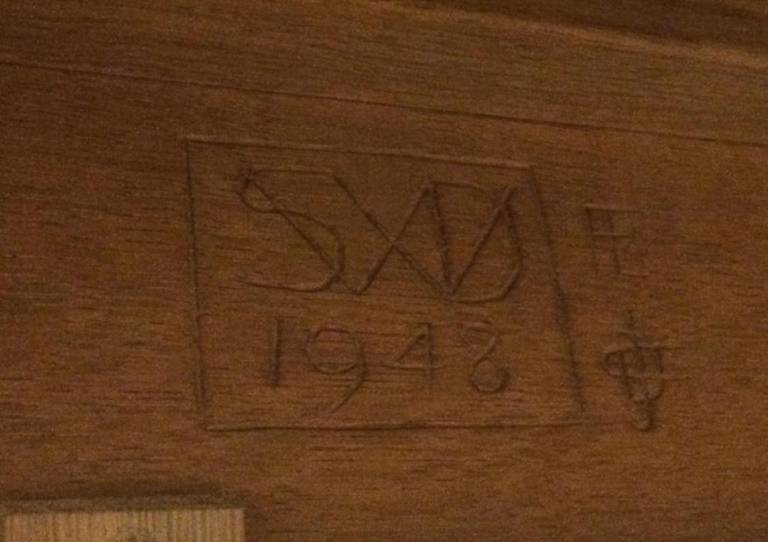 Stanley Webb Davies 1940's Oak Bookcase Display. For Sale at 1stDibs