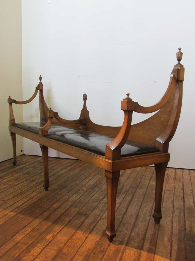 Neoclassical Hollywood Regency Bench at 1stdibs