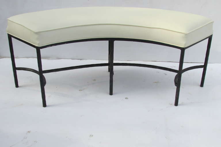 Curved Iron Benches for Modular Seating at 1stDibs | curved benches