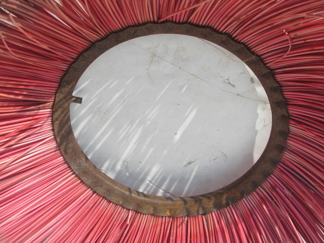 Old Industrial Anemone Sunburst Form Street Sweeper Brushes at 1stDibs