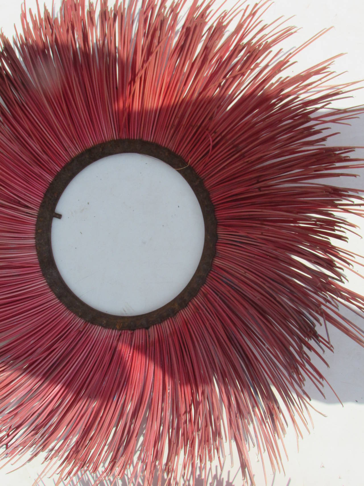 Old Industrial Anemone Sunburst Form Street Sweeper Brushes at 1stDibs
