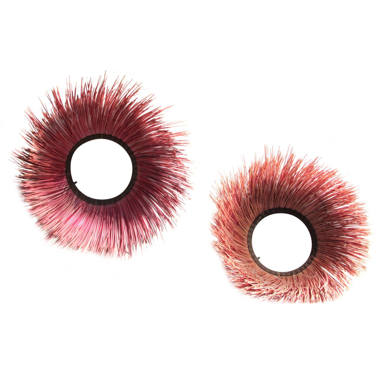 Old Industrial Anemone Sunburst Form Street Sweeper Brushes at 1stDibs