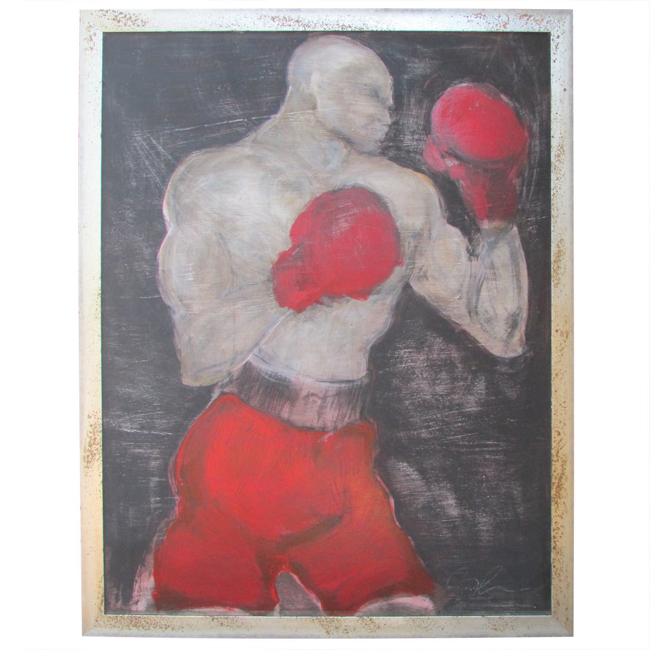 Boxing Painting at 1stDibs