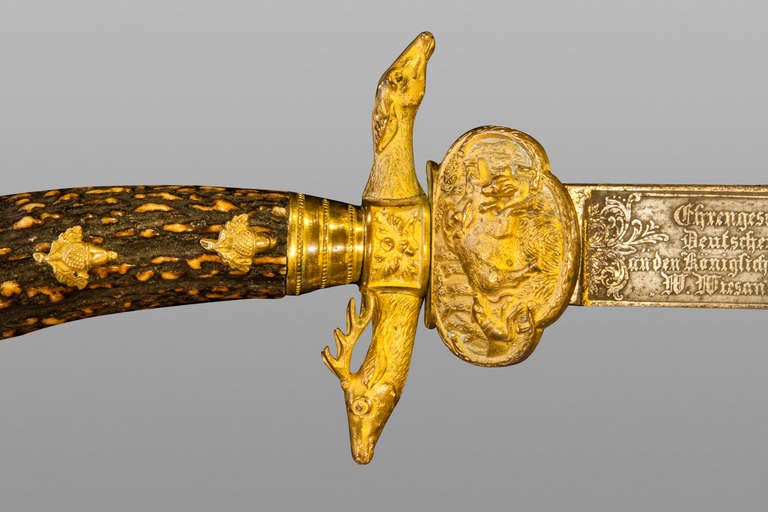 Exceptionally Fine 19th Century German Hunting Sword For Sale at ...