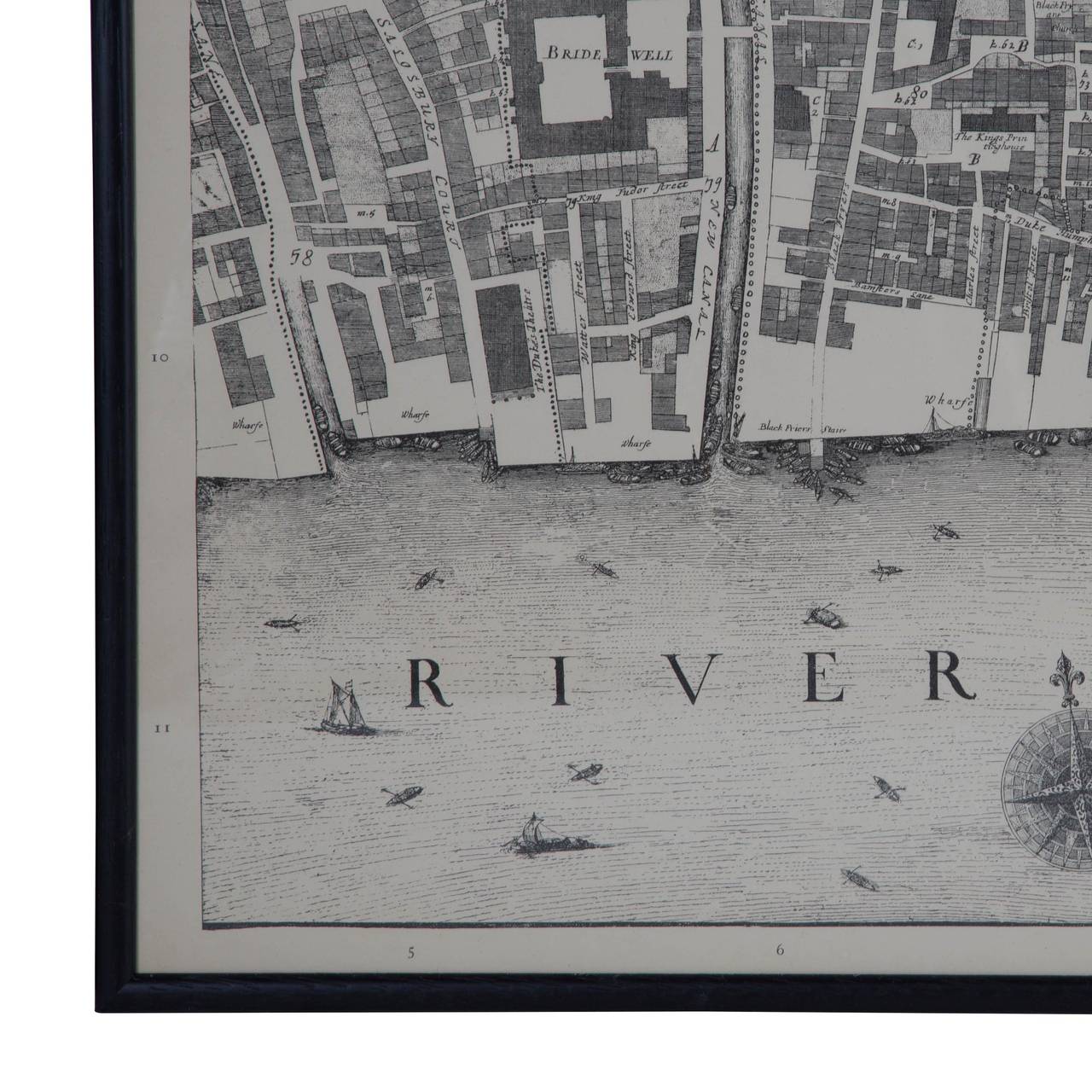 Wonderful Rare 19th Century City of London Map at 1stDibs