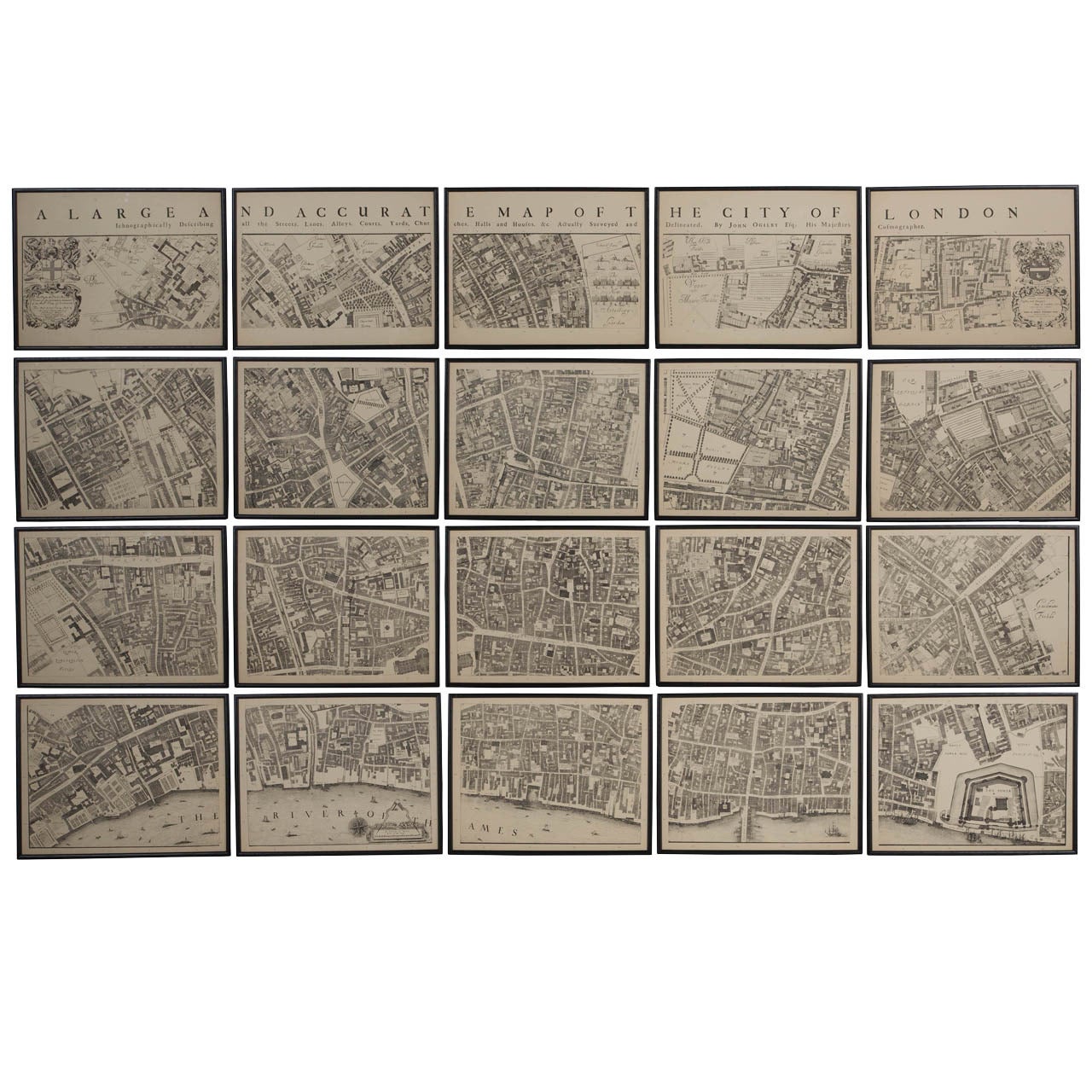 Wonderful Rare 19th Century City of London Map at 1stDibs