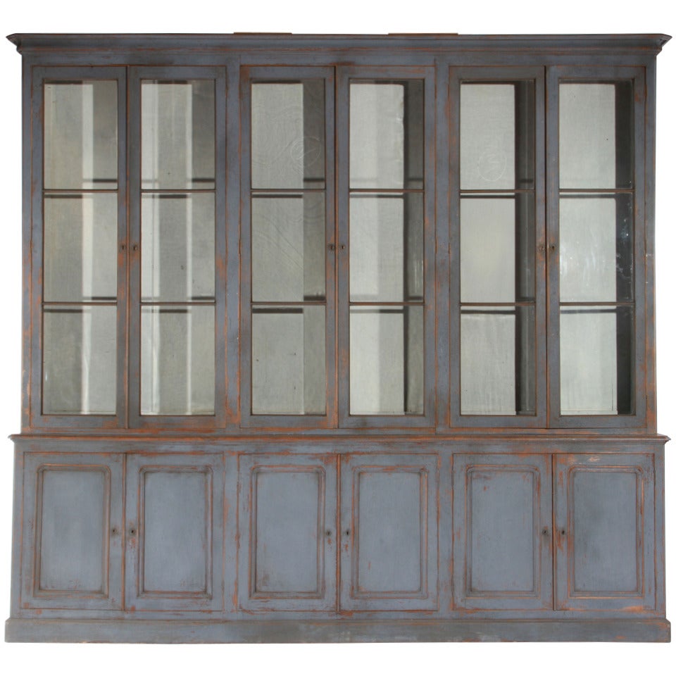 Impressive Scale French Library Bookcase at 1stdibs