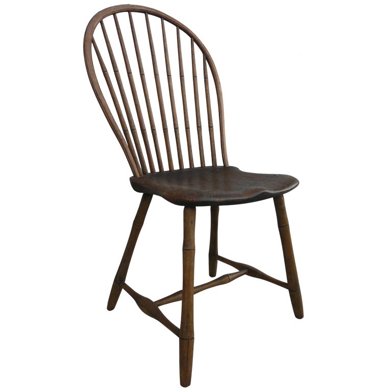 Very Old American Hoop Back Windsor Chair For Sale at 1stDibs