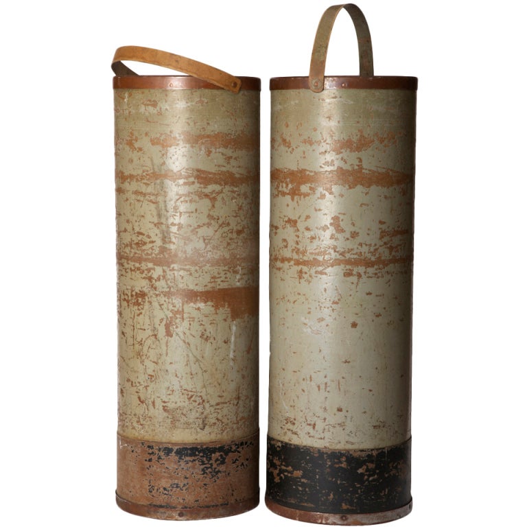 Wool Buckets, Pair For Sale at 1stDibs