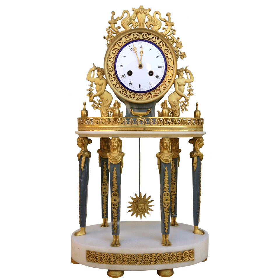 Napoleon III Empire Clock, circa 1860 For Sale at 1stDibs