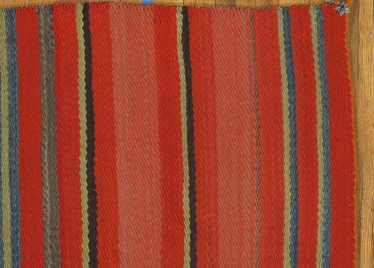 Vintage Navajo Blanket, Handmade Rug, Green, Blue, Beige, Taupe Soft ...