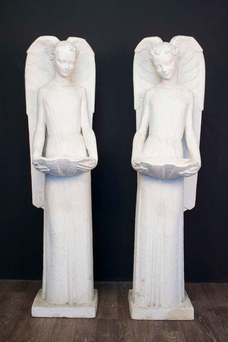 Anges au bénitier de Anne Marie Roux-Colas 1930 at 1stDibs | marie de ...