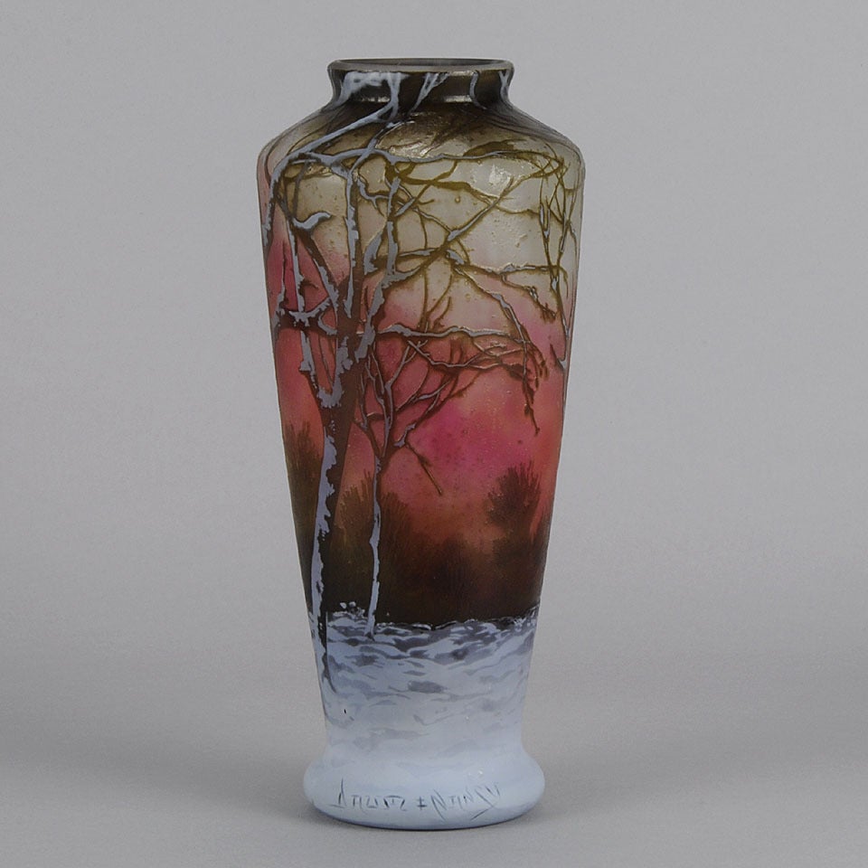 Fire and Ice, Cameo Glass Vase at 1stDibs
