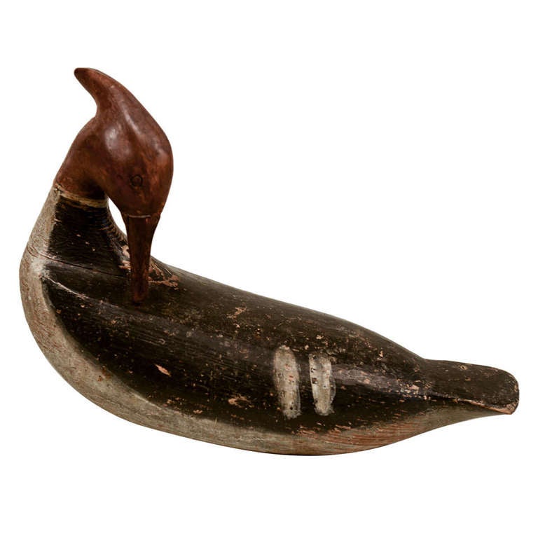 Preening Merganser Decoy For Sale at 1stDibs | merganser decoys