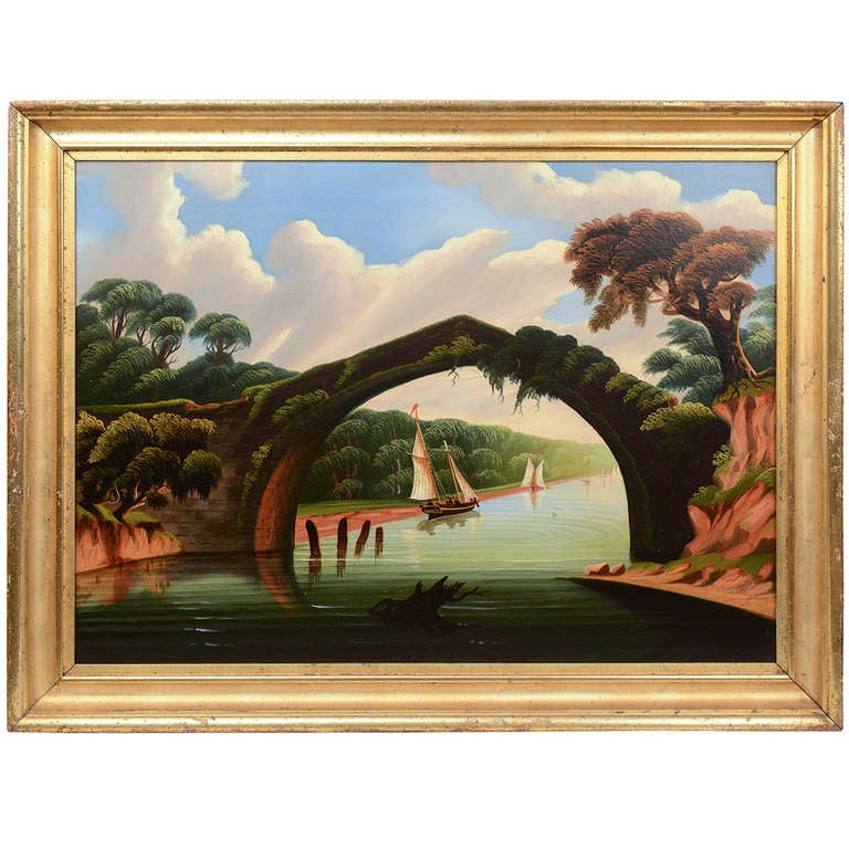 Thomas Chambers - View of the Hudson River For Sale at 1stDibs