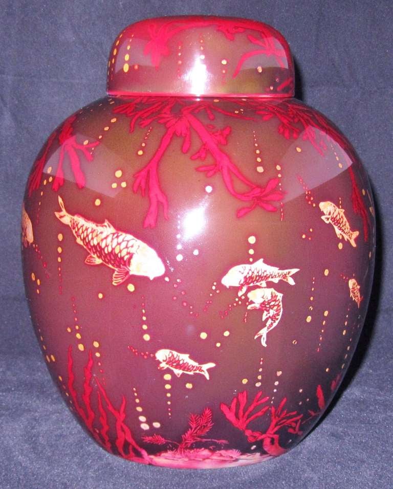 Bernard Moore Ginger Jar at 1stDibs