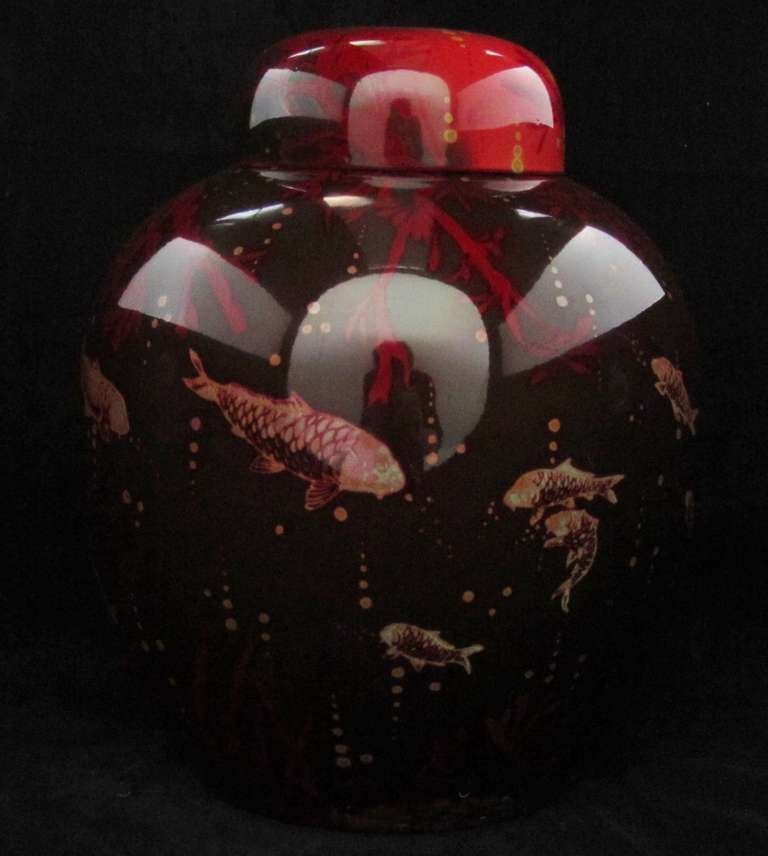 Bernard Moore Ginger Jar at 1stDibs