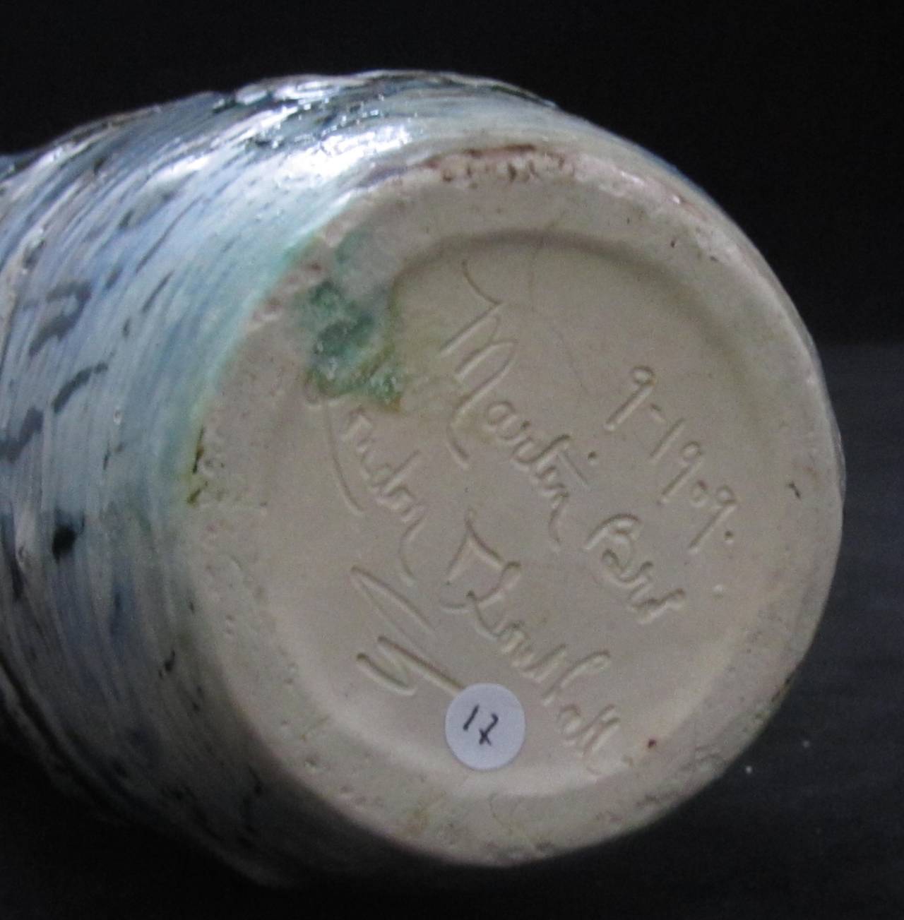 Martin Brothers Handled Vase decorated with Grotesque Fish at 1stDibs