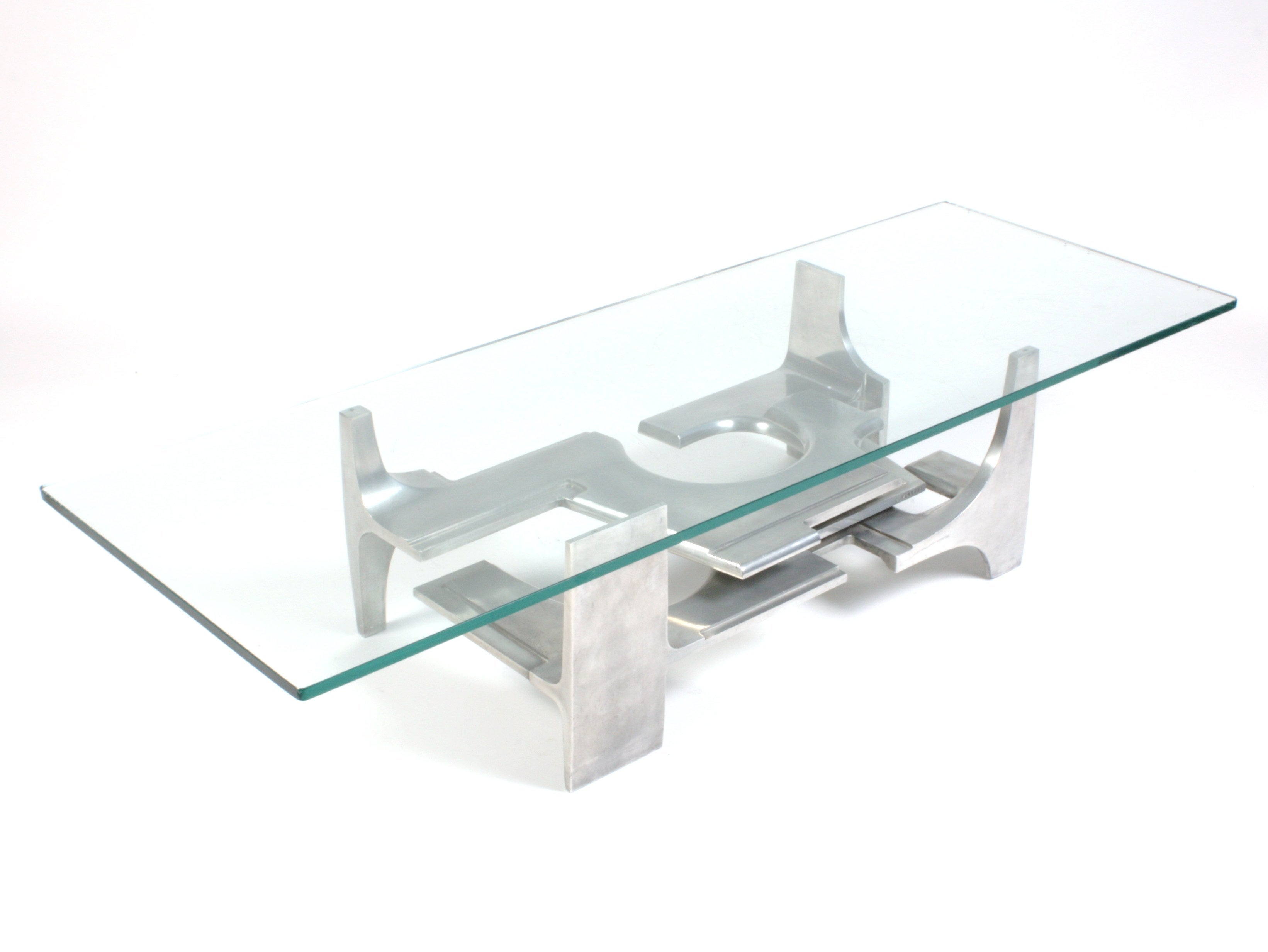 Sculpted Coffee Table by Gérard Mannoni, 1973 at 1stDibs