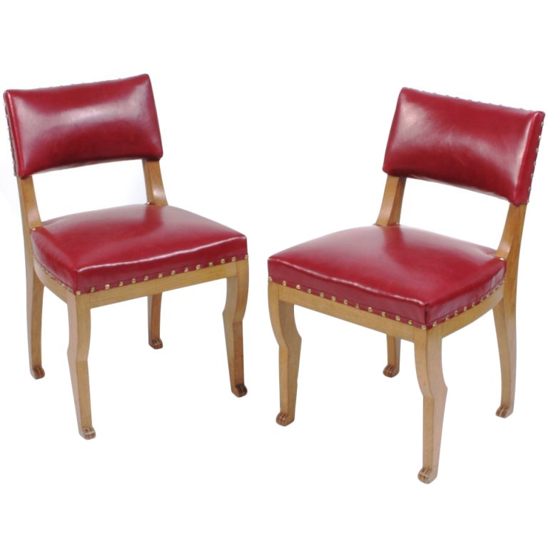 Pair of Egyptian chairs by Dupré-Lafon, 1958 For Sale at 1stDibs