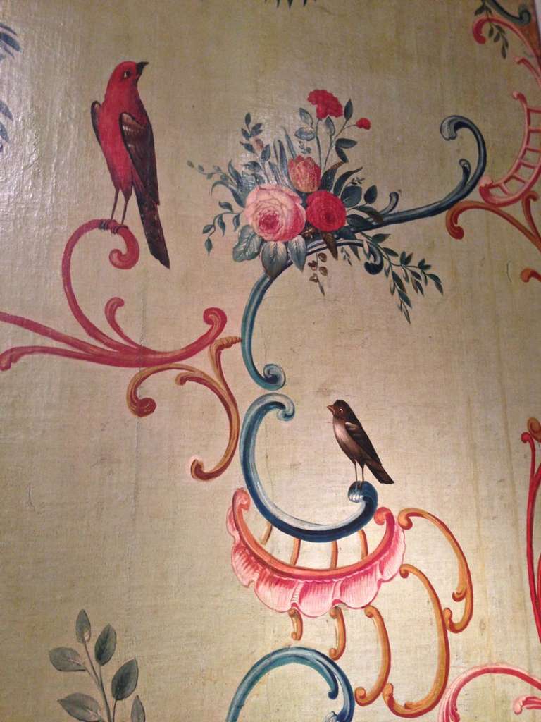 Rococo Painted Panel. For Sale at 1stDibs