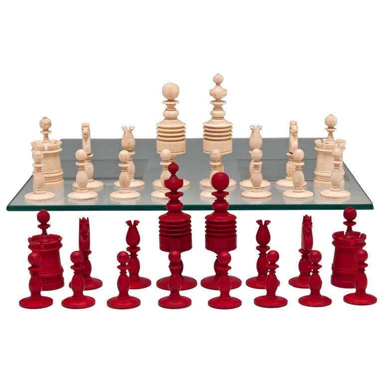 Antique Chess Set at 1stdibs