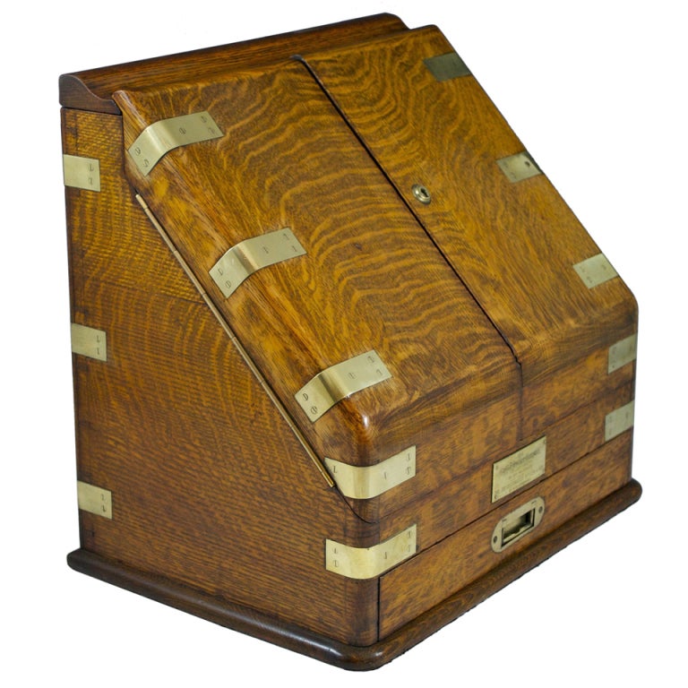 Oak Stationery Cabinet at 1stDibs