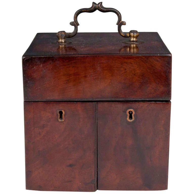 Mahogany Apothecary Box at 1stDibs