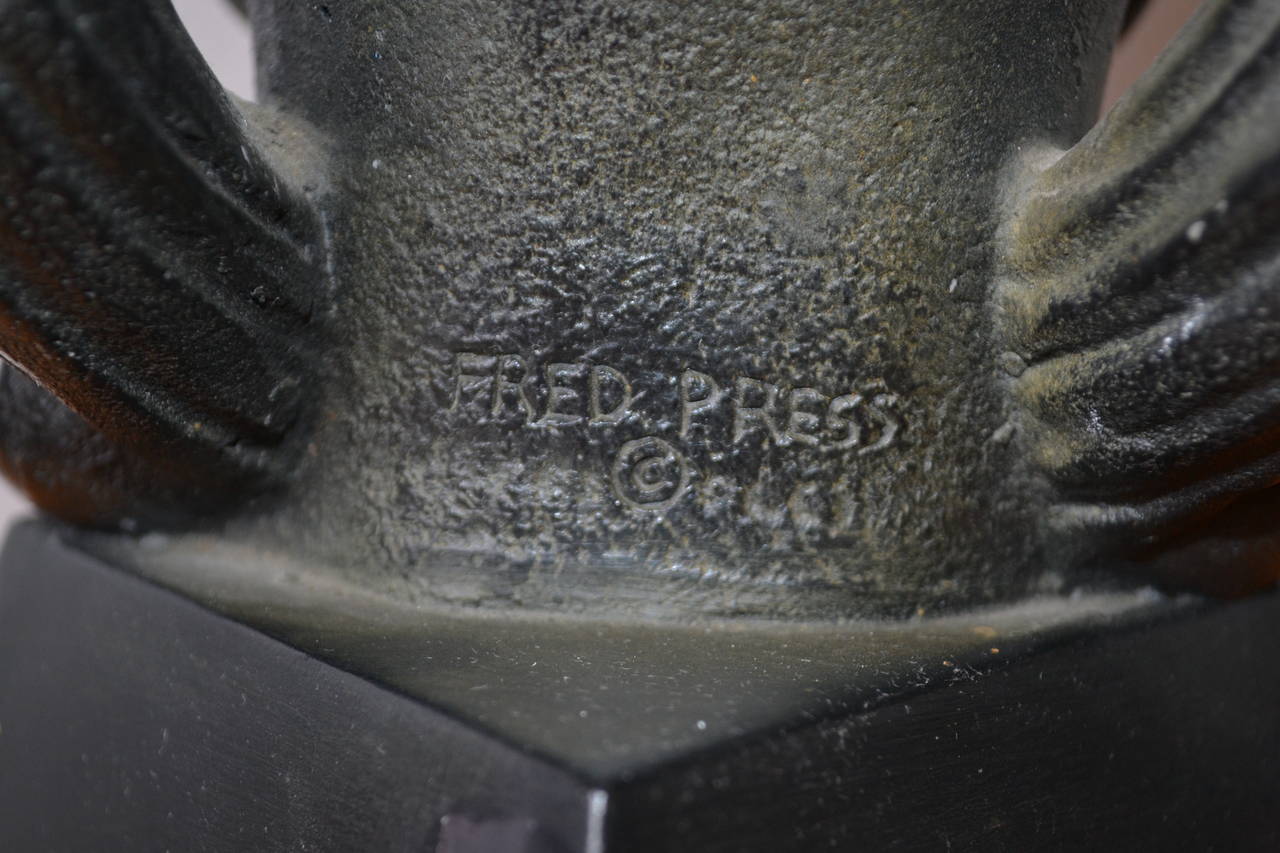 Mid-Century Asian Female Sculpture by American Artist Fred Press ...