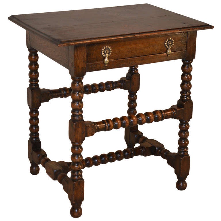 18th Century English Bobbin Side Table at 1stDibs