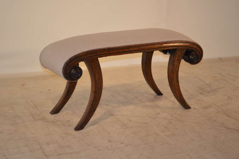 Early 19th Century English Regency Bench at 1stDibs
