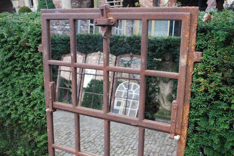 19th Century Cast Iron Window Frame as Mirror at 1stDibs | cast iron ...