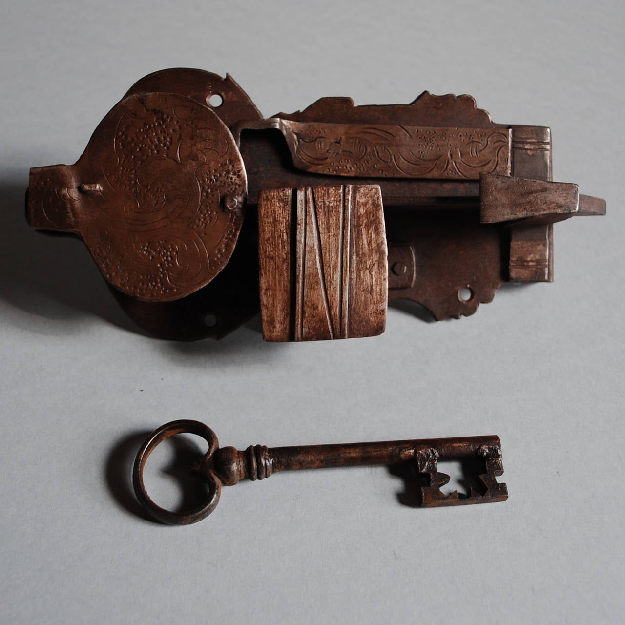 Lot of 17th and 18th Century Wrought Iron Locks at 1stDibs