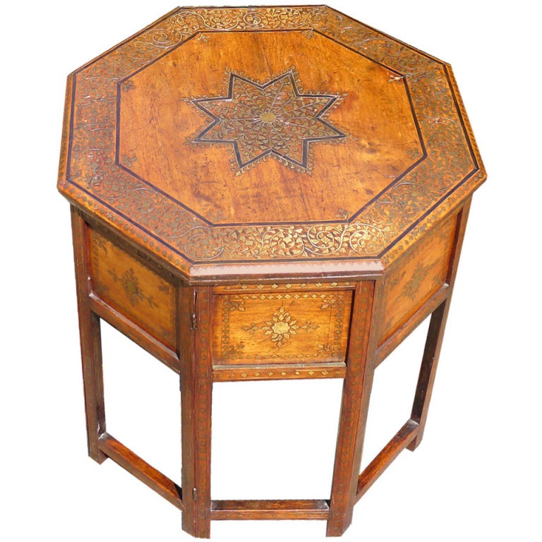 19th c. foldable Arabic travelers table at 1stDibs