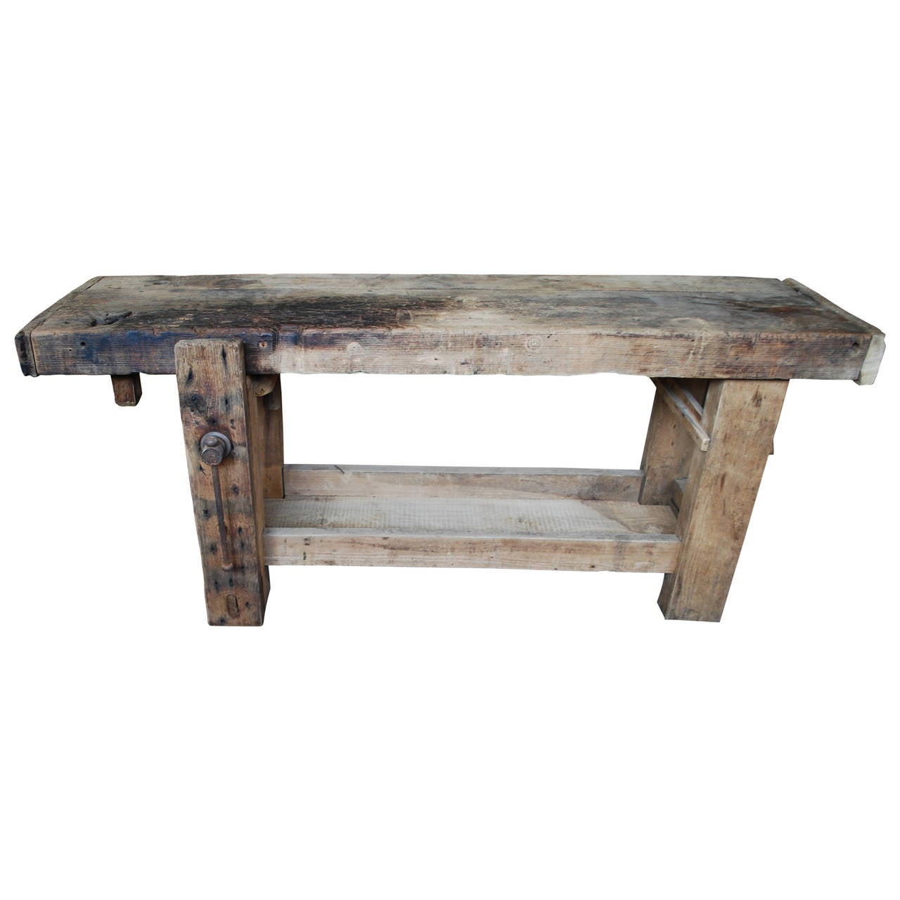 19th Century Oakwood Carpenters Workbench at 1stDibs
