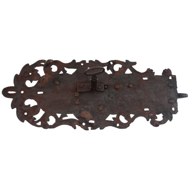 17th Century Iron Door Lock at 1stDibs