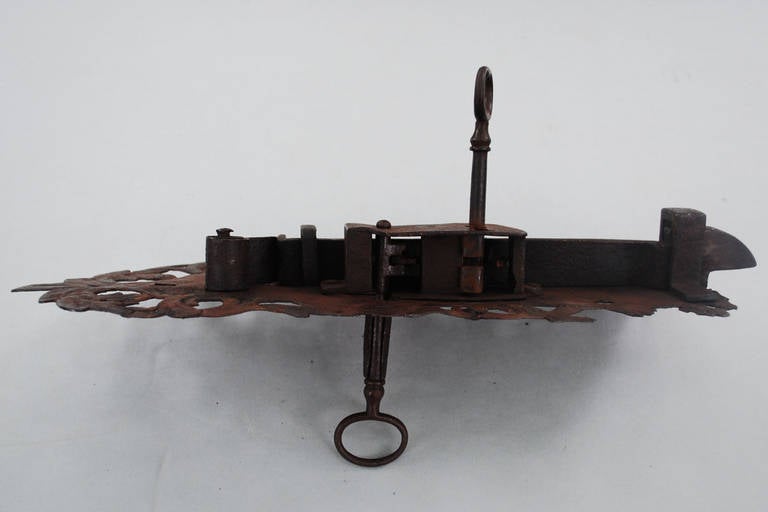 17th Century Iron Door Lock at 1stDibs