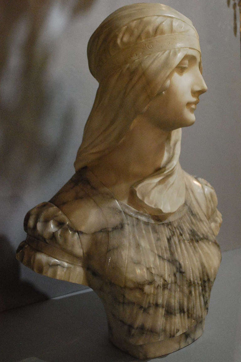 19th Century Bust of a Maiden by G. Pugi at 1stDibs | pugi pillar ...